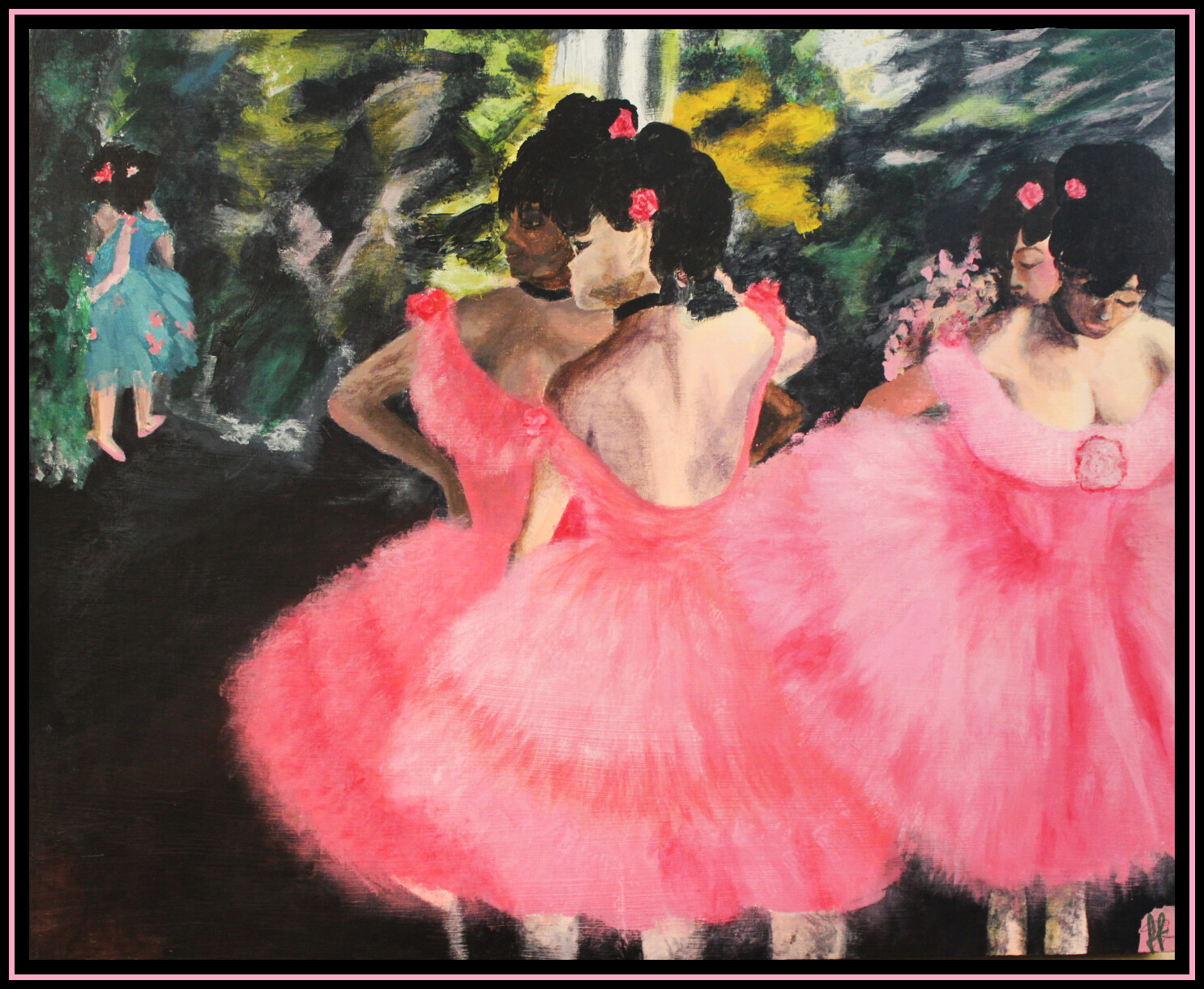 Fennick Hargrove - 'Dancers In Pink' recreated