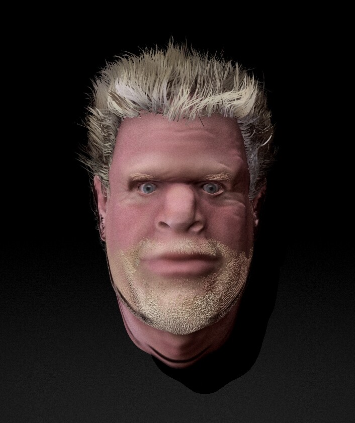 ArtStation - Ron Perlman Likeness Sculpt