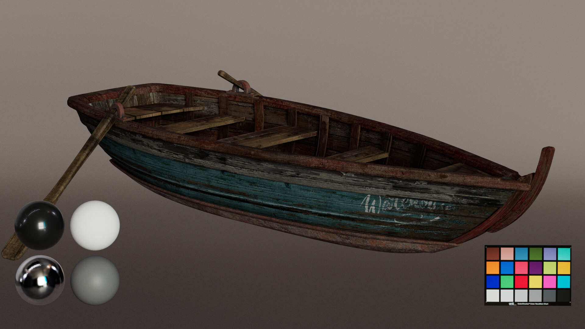 ArtStation - Weathered Row Boat