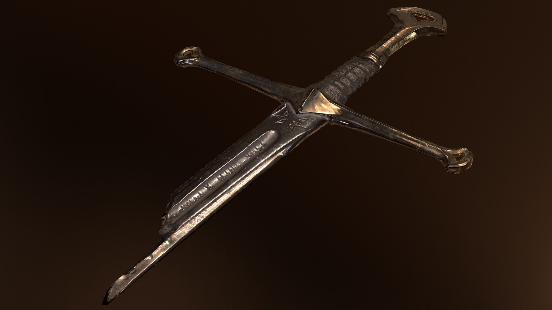 ArtStation - ARAGORN BROKEN SWORD