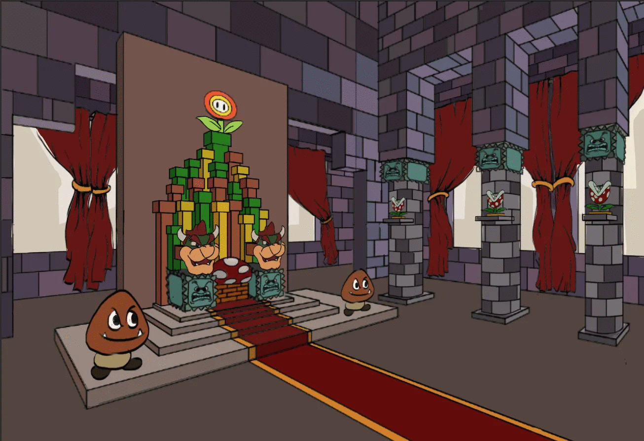 Naïka Duthu - Bowser´s Caslte - Concept art