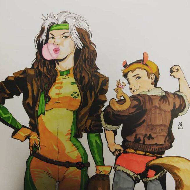 ArtStation - Rogue & Squirrel Girl (2018)