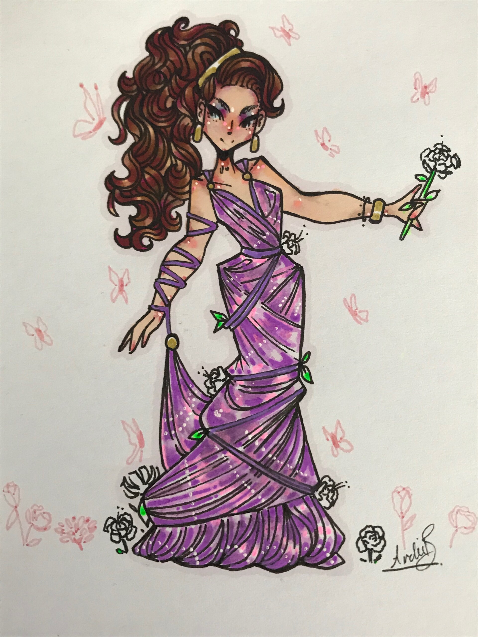 ArtStation - Meg from Disney's Hercules in my Style