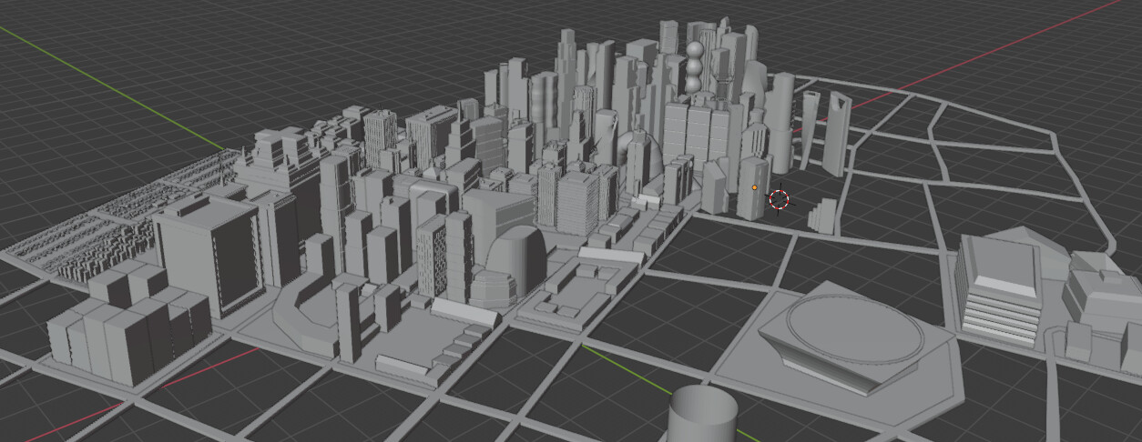 ArtStation - Unfinished Gta remake untextured city model