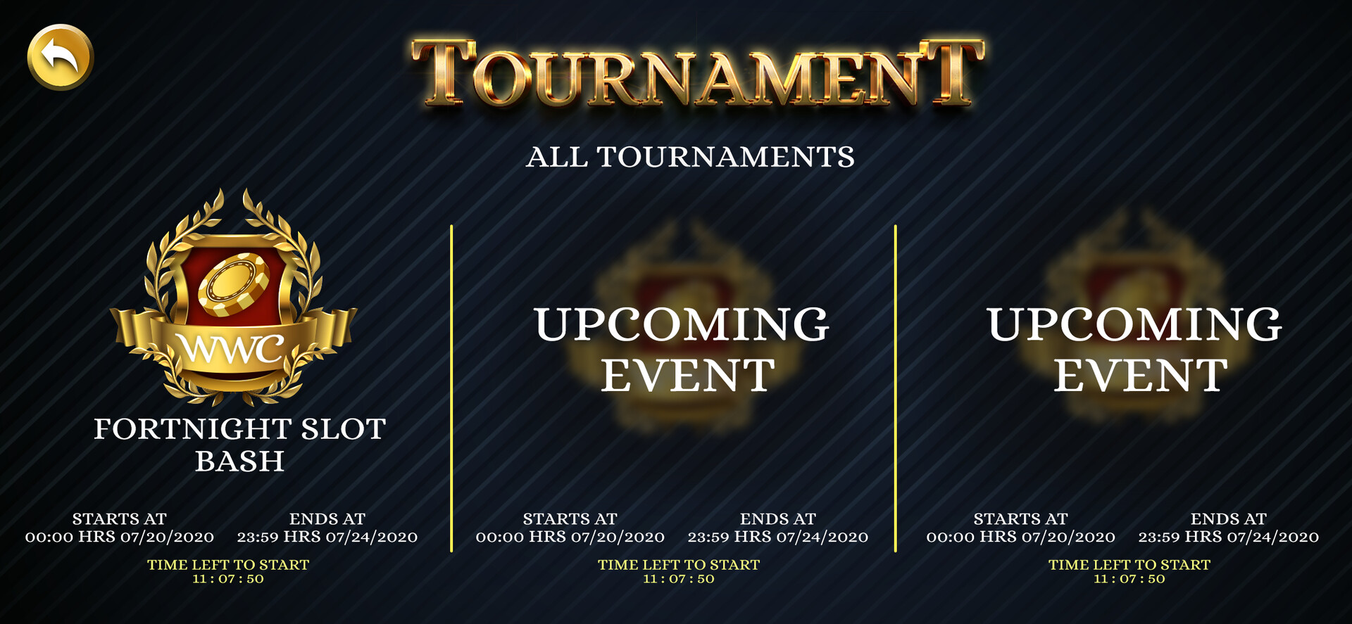 ArtStation - Tournament Screen