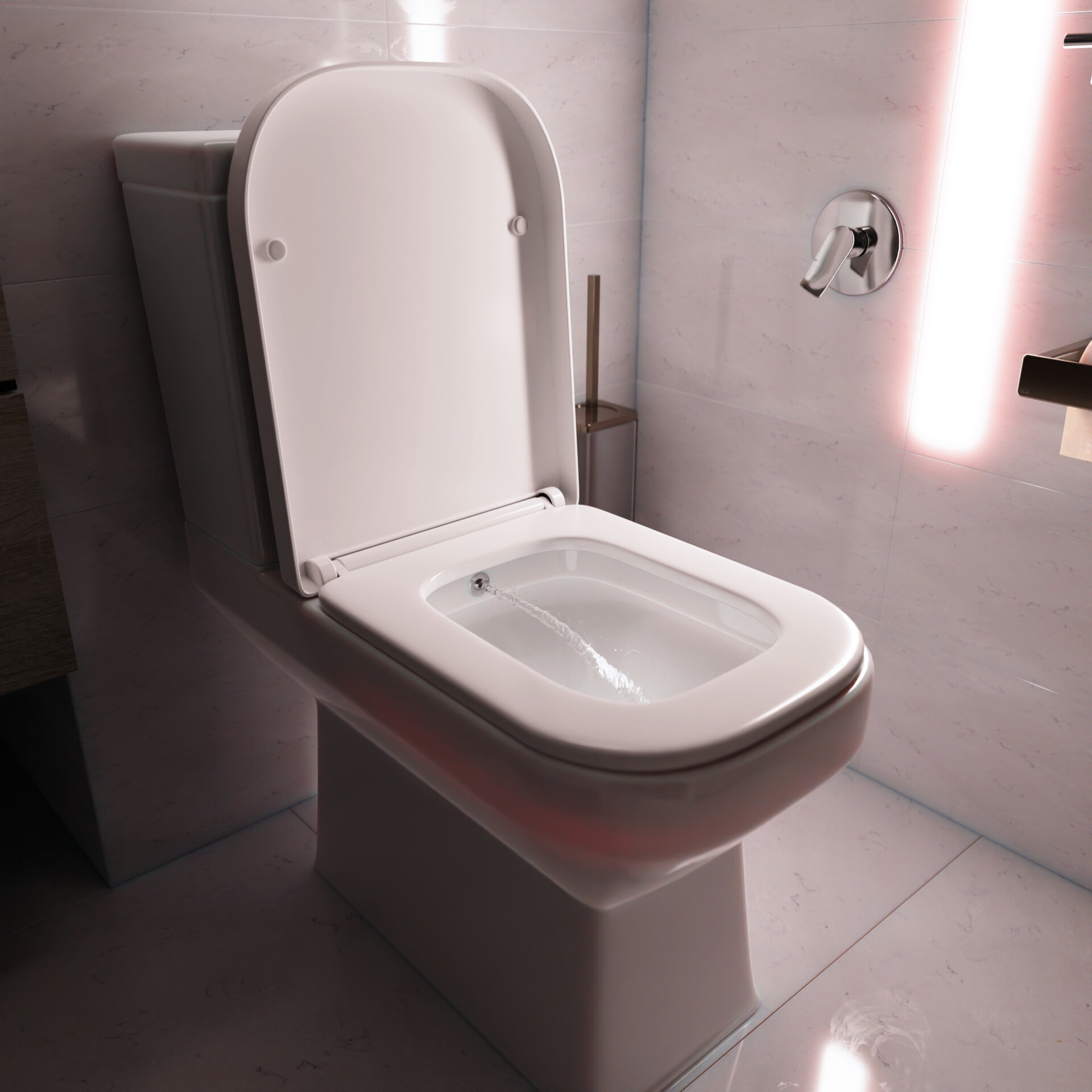 ArtStation - Sanitary-ware with bide functionality 3D render