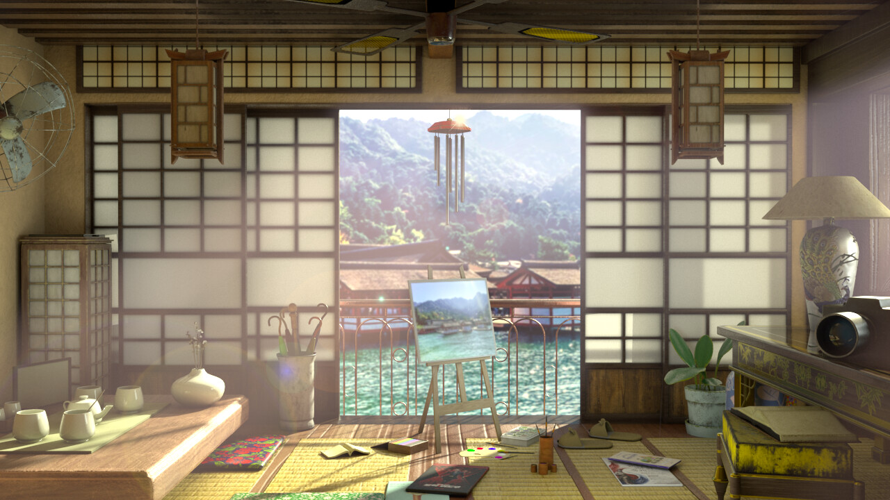 ArtStation - Japanese house