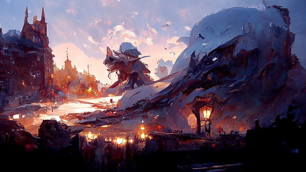 ArtStation - Fantasy town