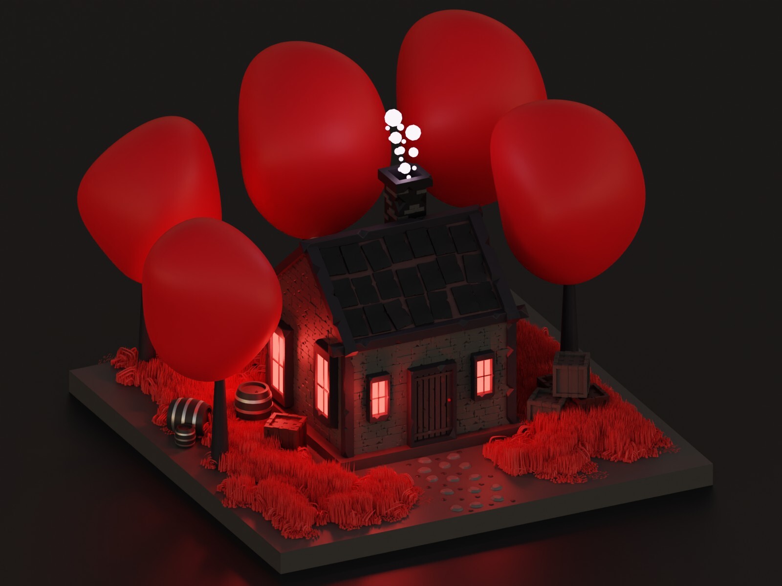 ArtStation - Red house