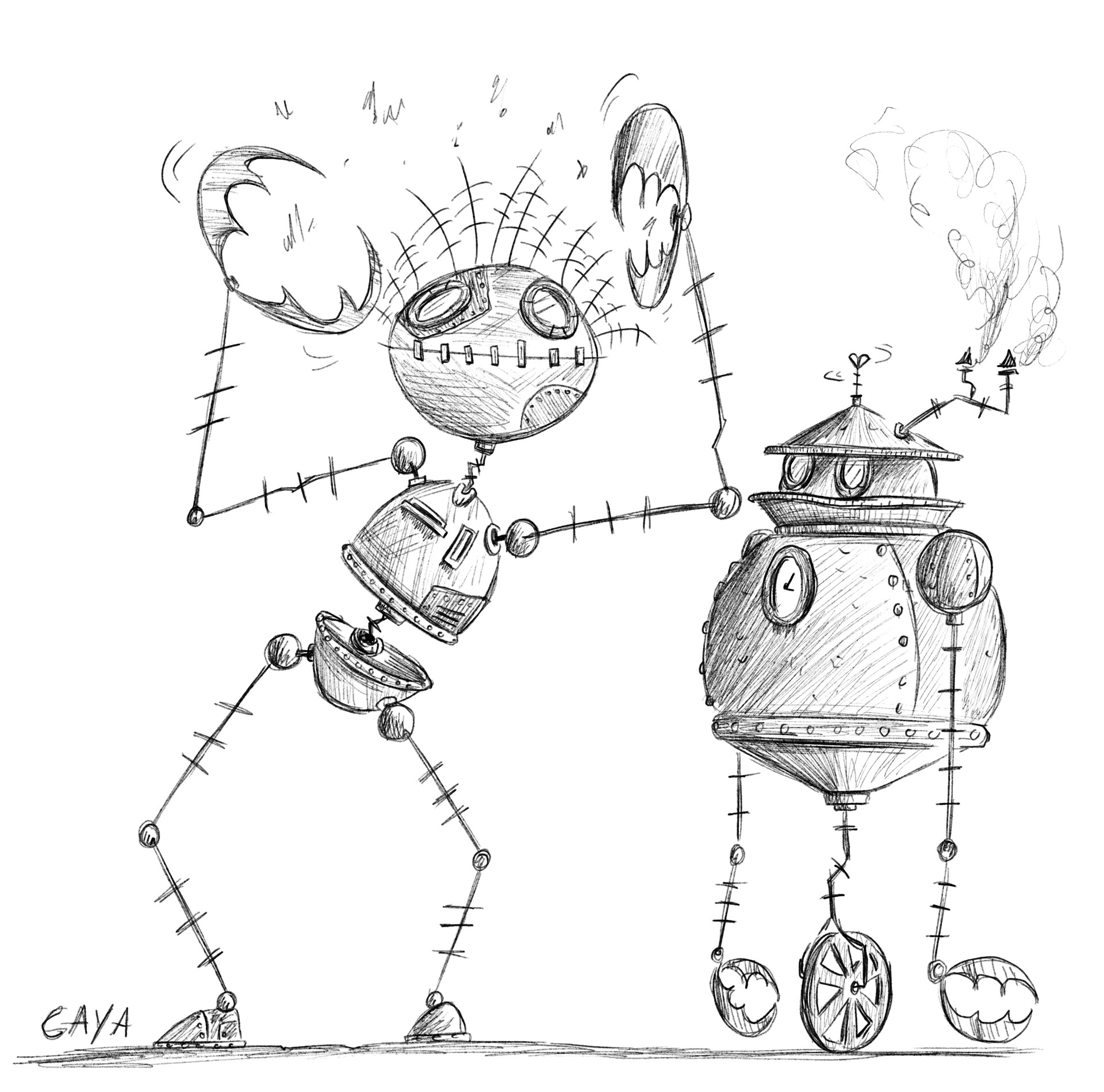 ArtStation - Two robots