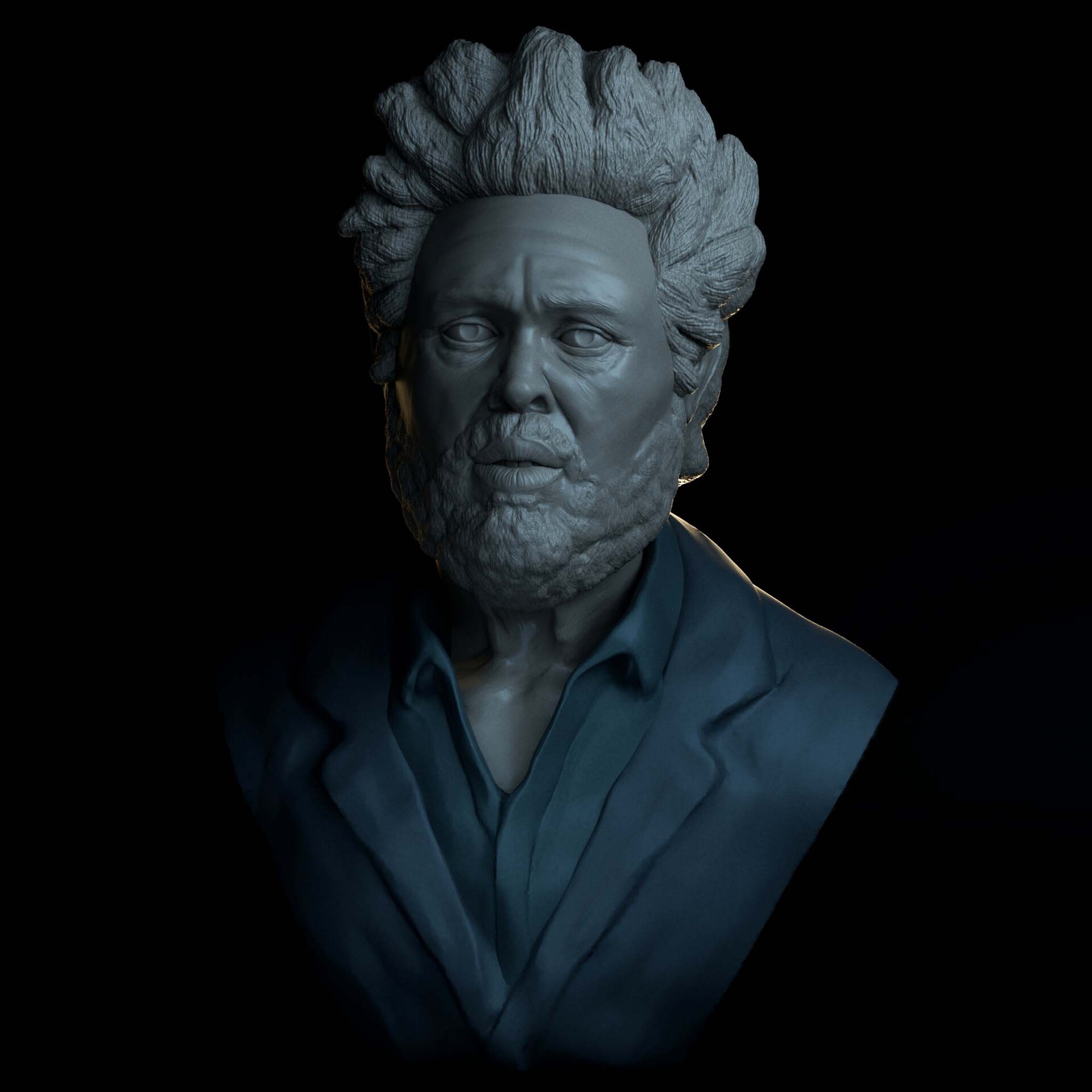 ArtStation - The Weeknd - Dawn FM Bust