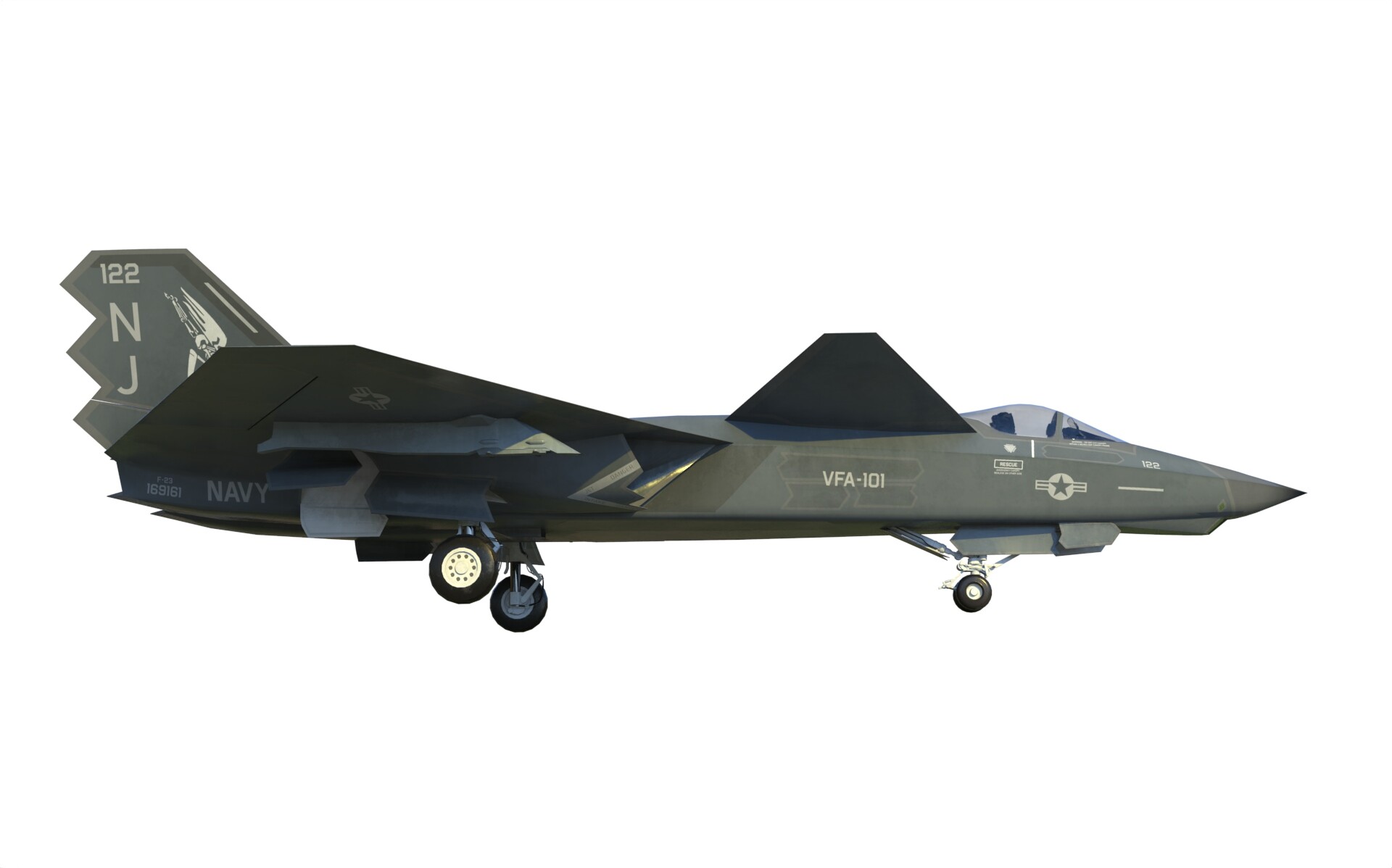 Tim Samedov - YF-23 naval NATF-23 3D model