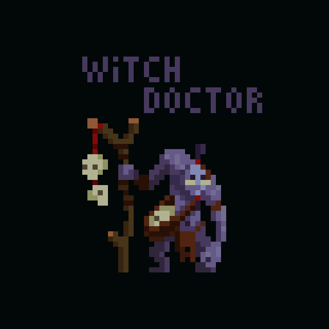ArtStation - Witch_doctor_pixel_art