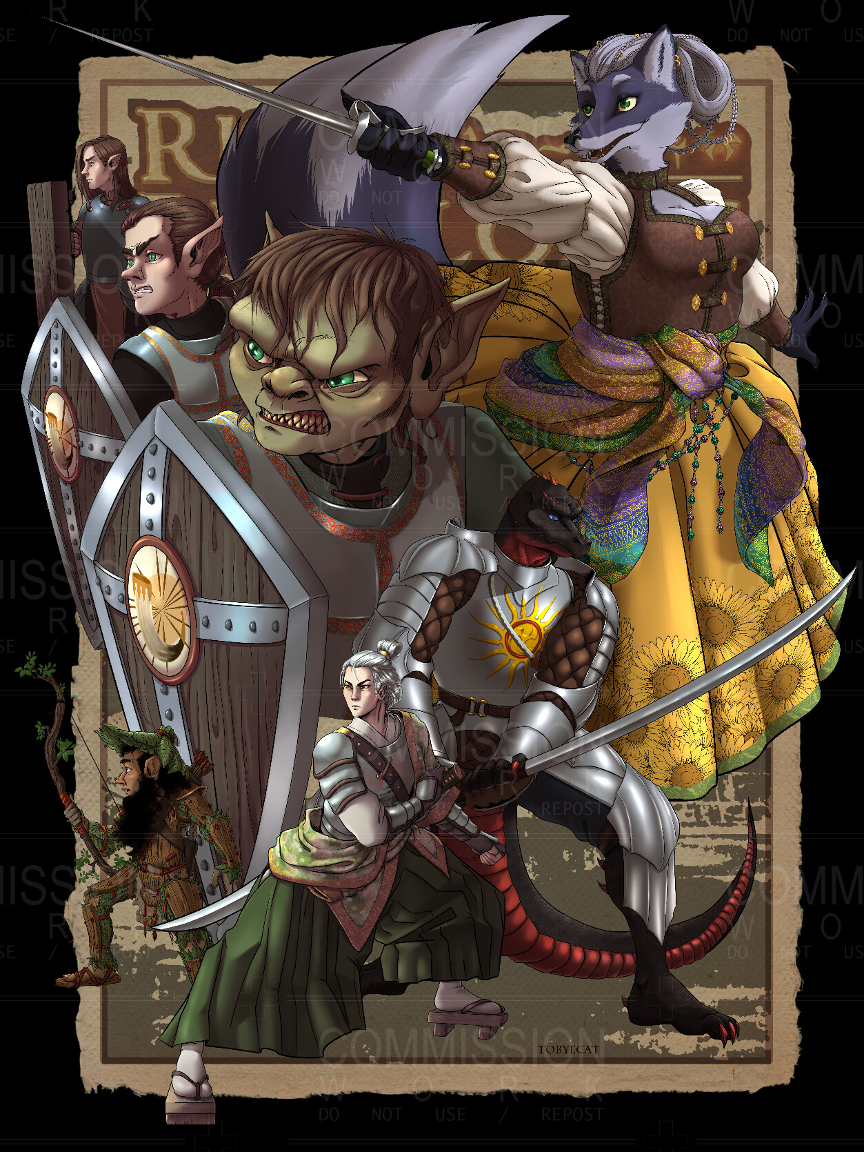 ArtStation - DnD Party Commission