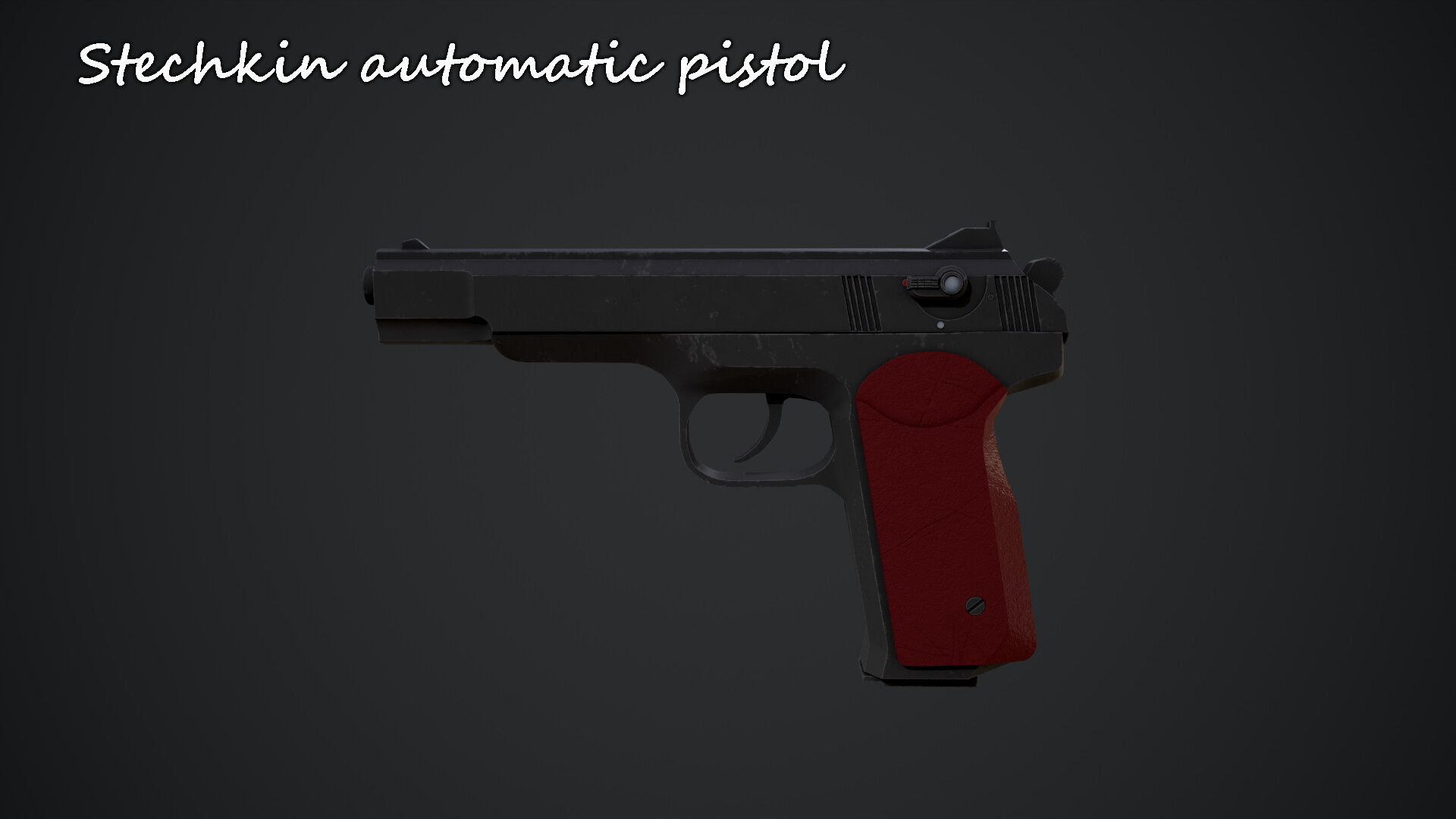 ArtStation - Stechkin automatic pistol