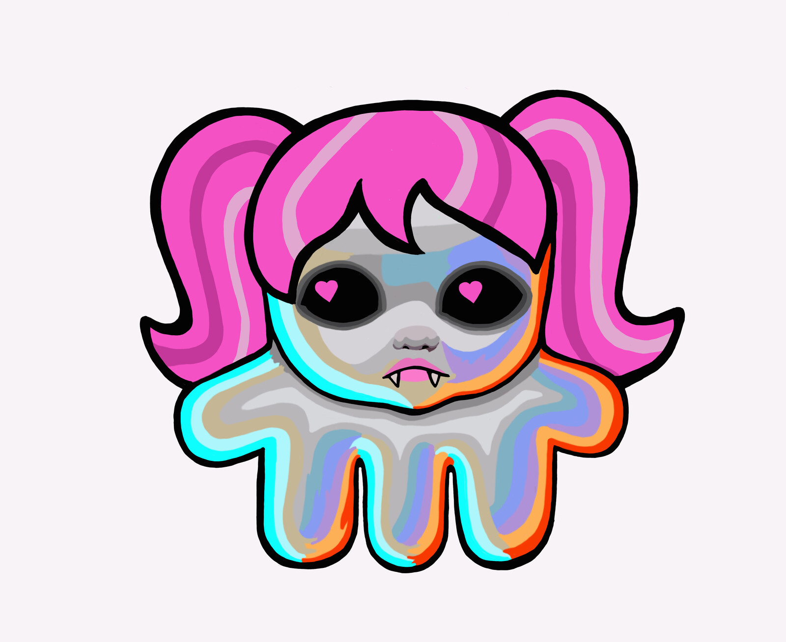 Jennifer Fry - Comic book character/logo in progress illustration