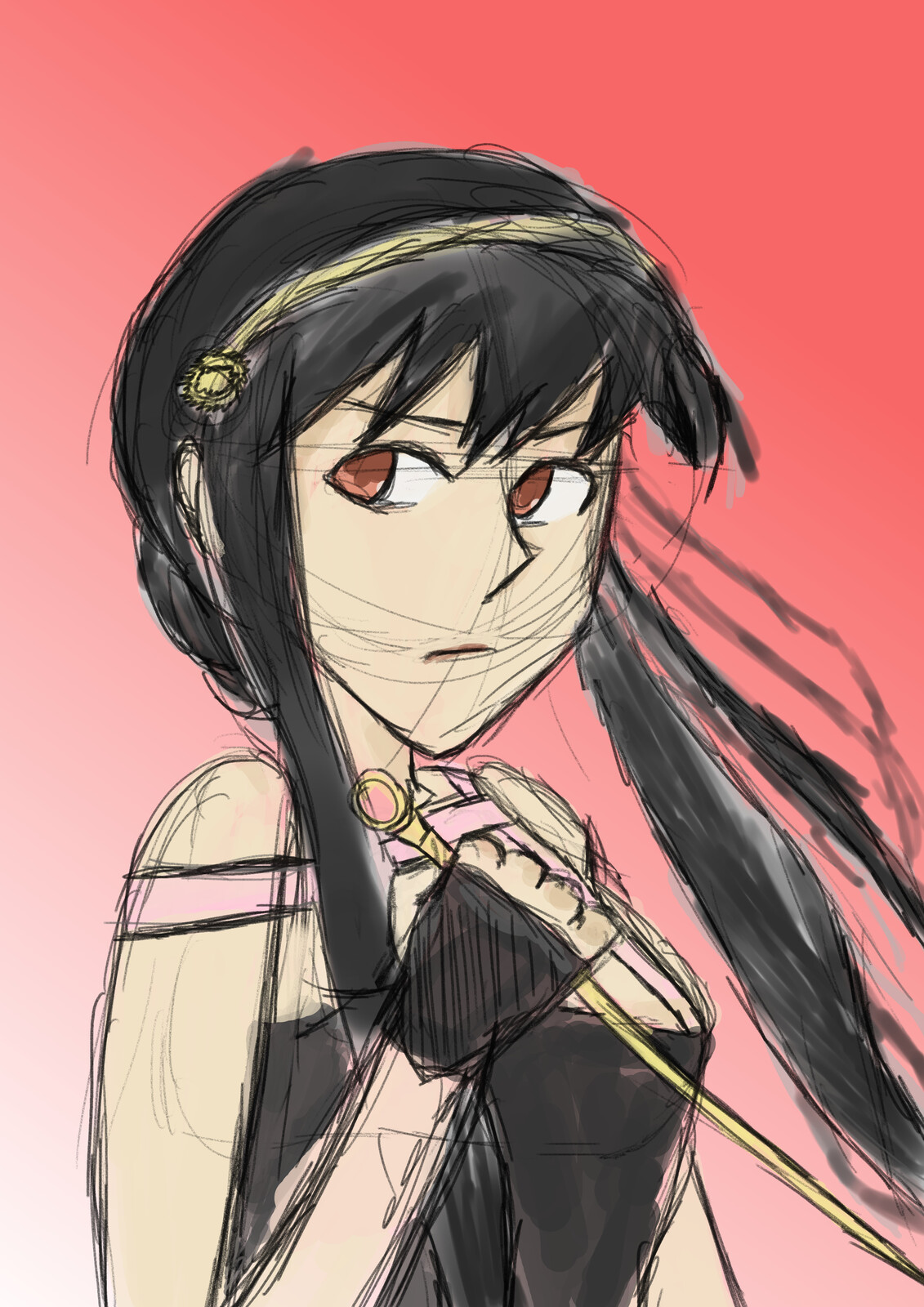 sashiramen - Rough Drawing of Yor Forger