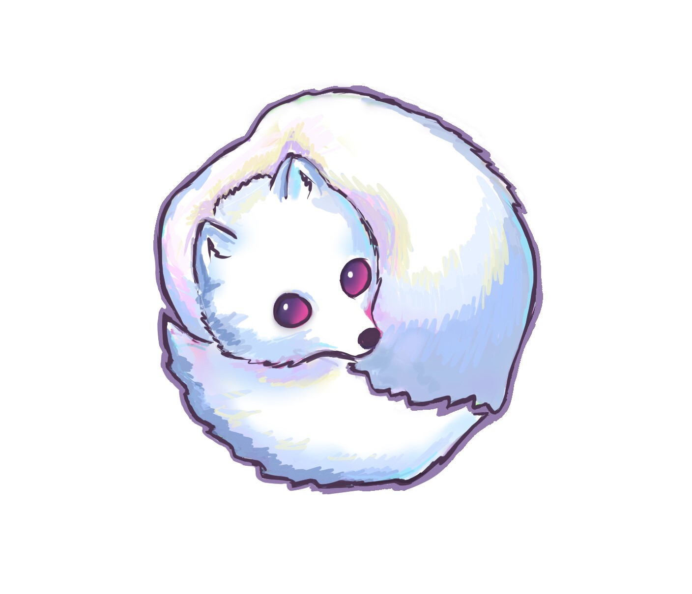 Chibi White Fox