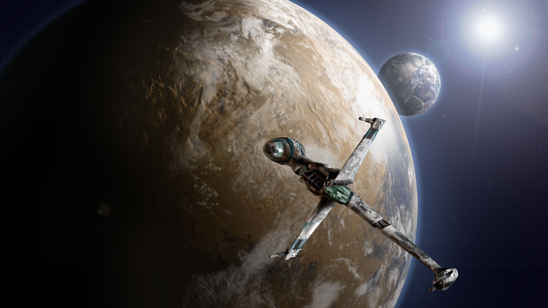 ArtStation - May the Fourth! B-wing exploring