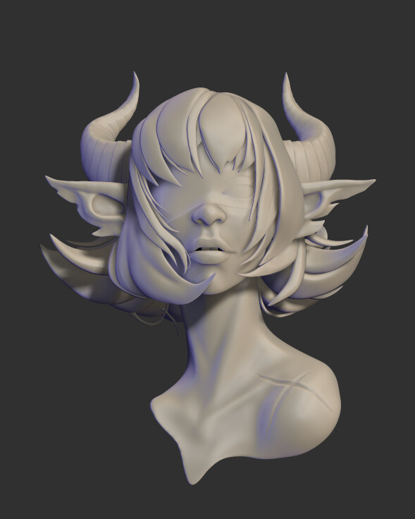 ArtStation - Demon Girl 3D (wip)