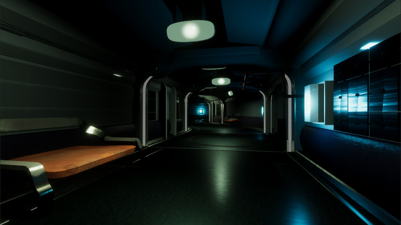 ArtStation - Unity Syfy Hallway (Spring 2022)