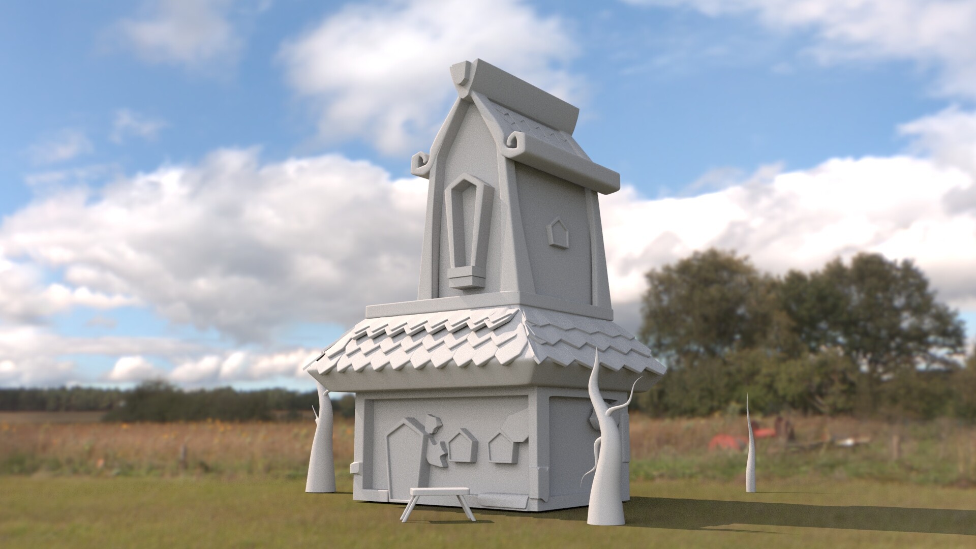 ArtStation - 3D HUT Model Render