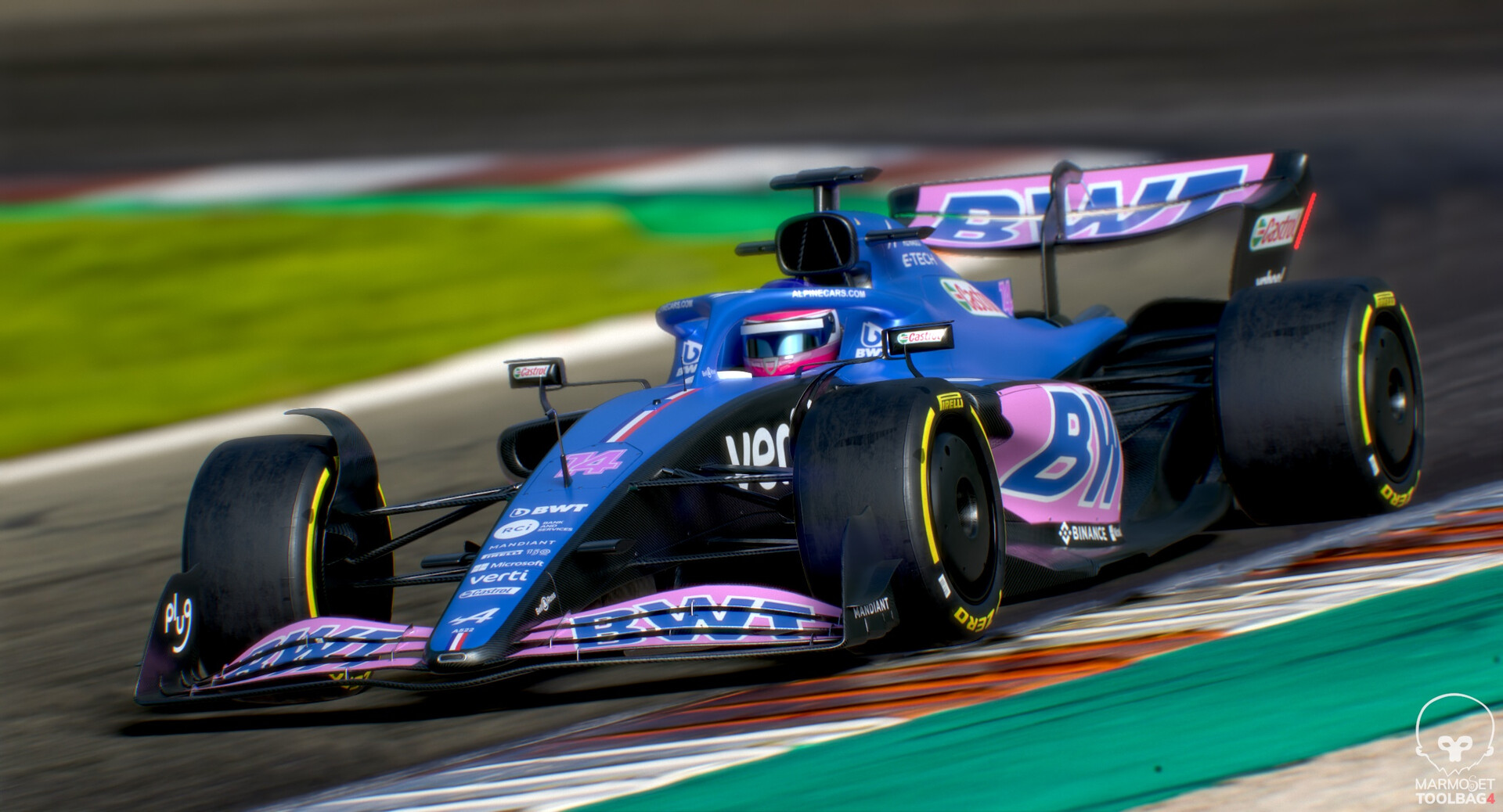 OpticalDreamSoft - BWT Alpine A522 F1 Team Season 2022 Race Car 3D model