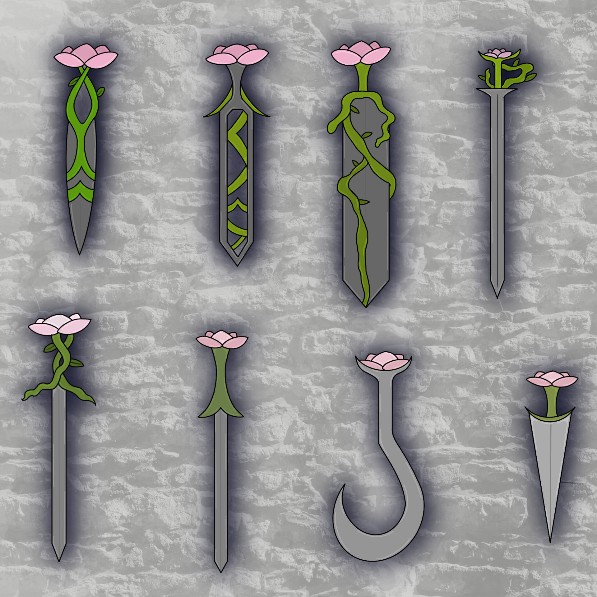 ArtStation - Project #2 - Lotus Weapon Concepts