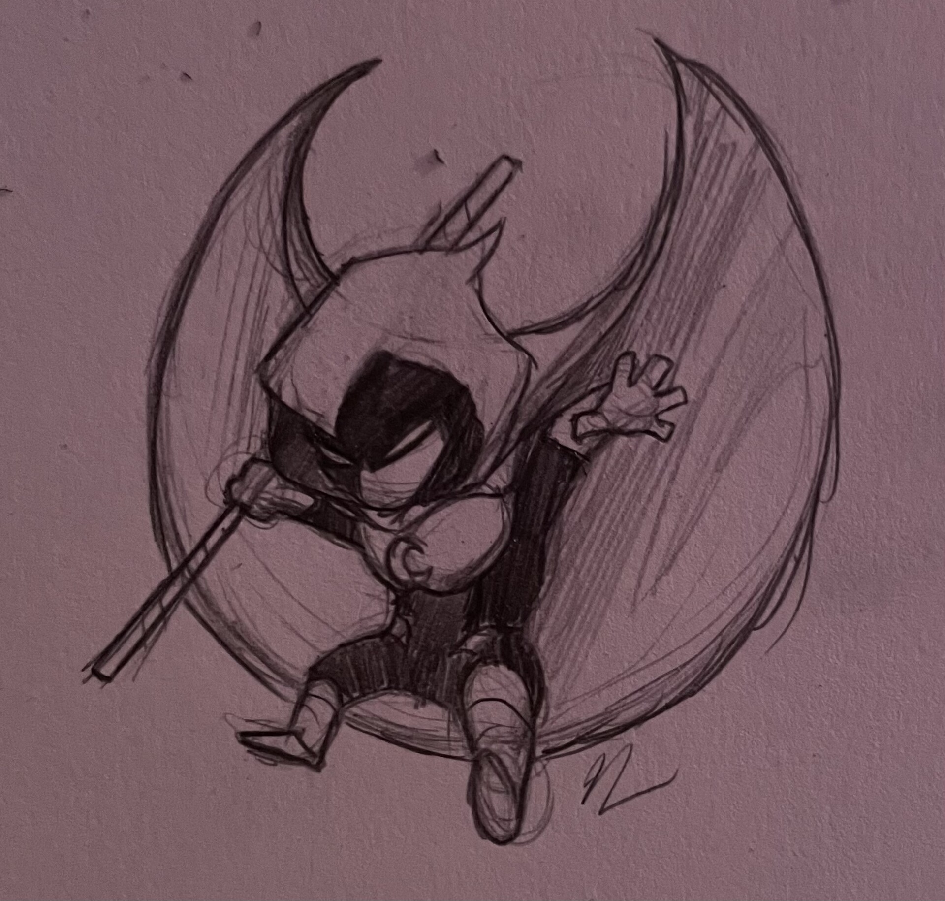 how to draw chibi moon knight