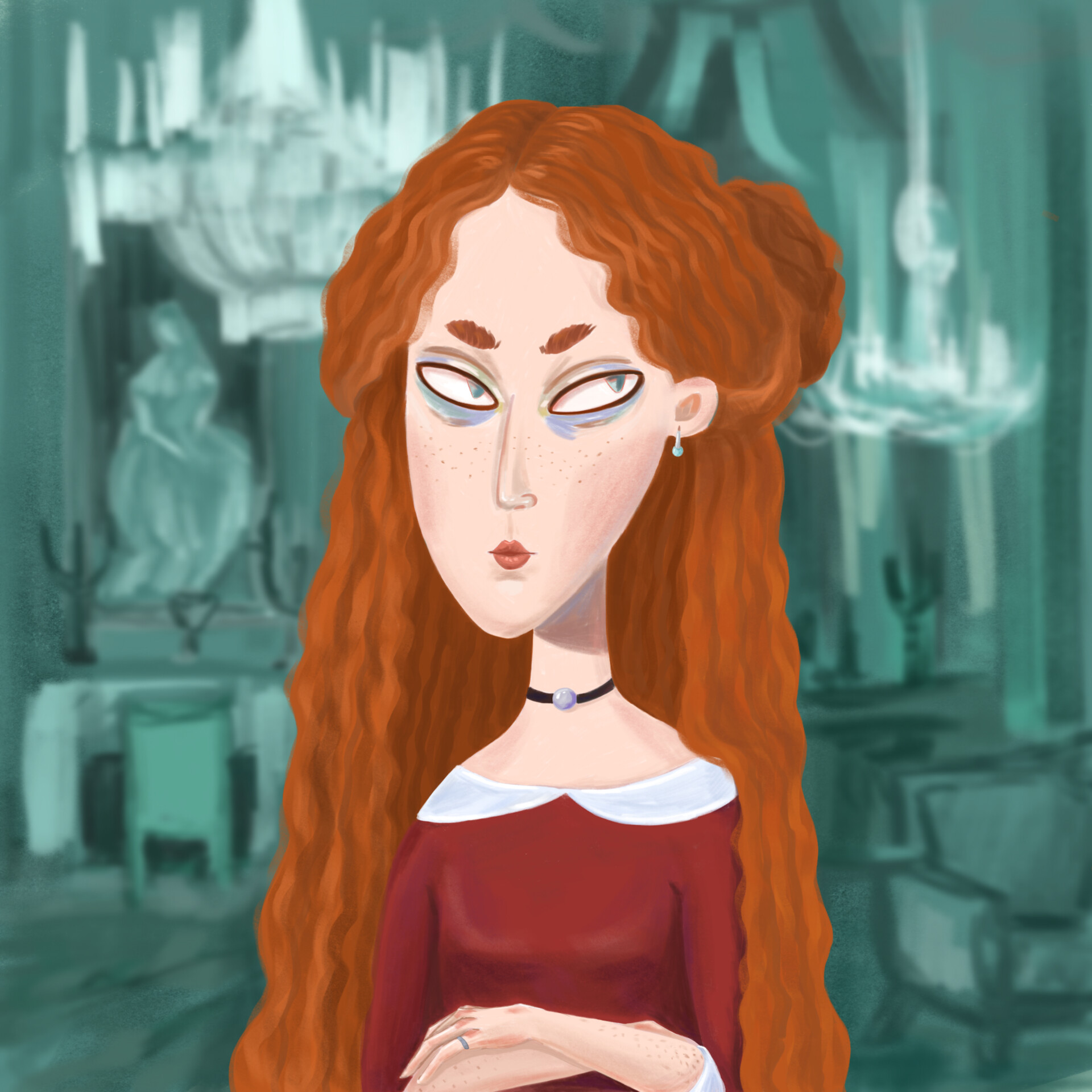 ArtStation - A strange lady?