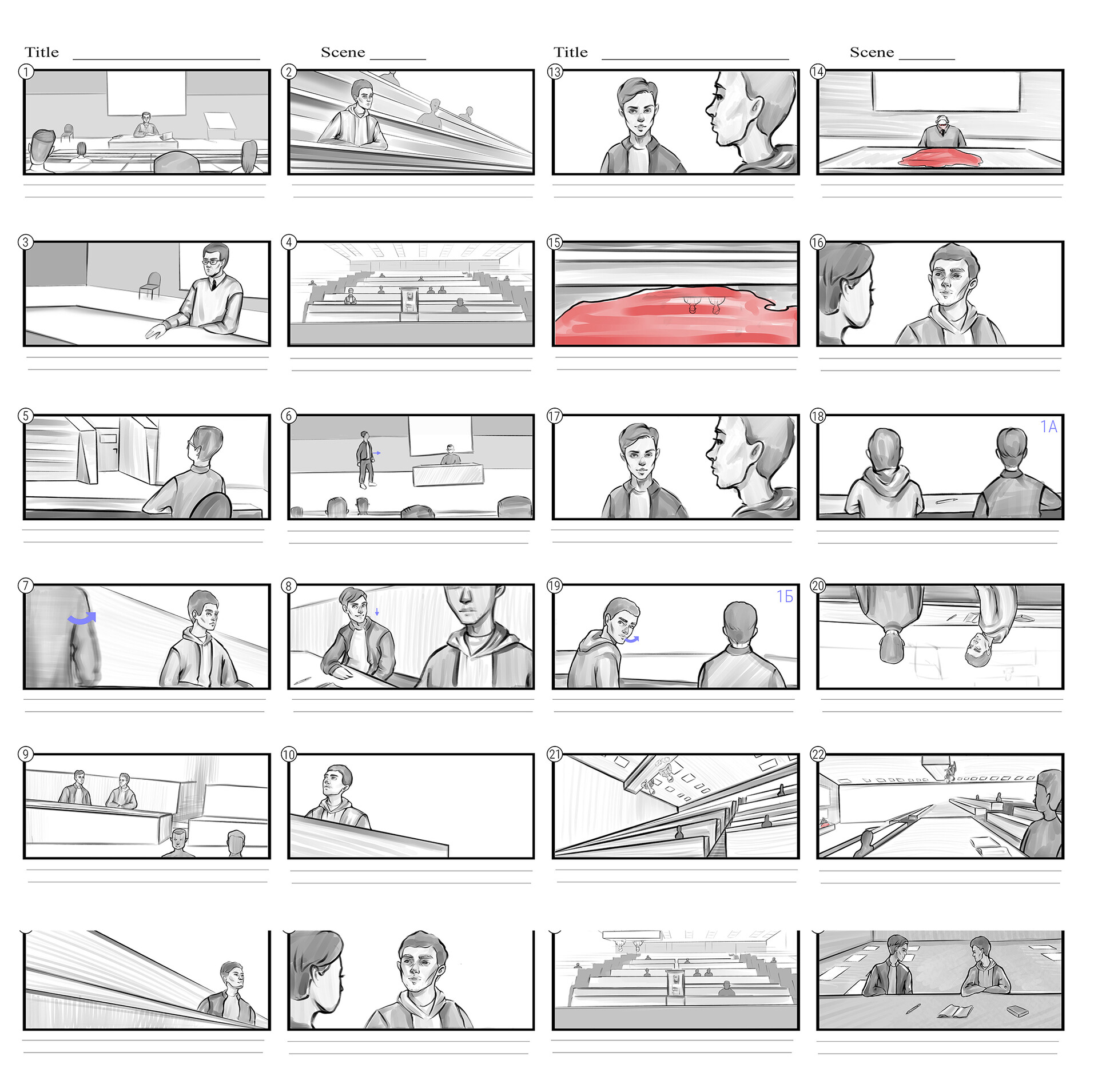 ArtStation - storyboard for the series