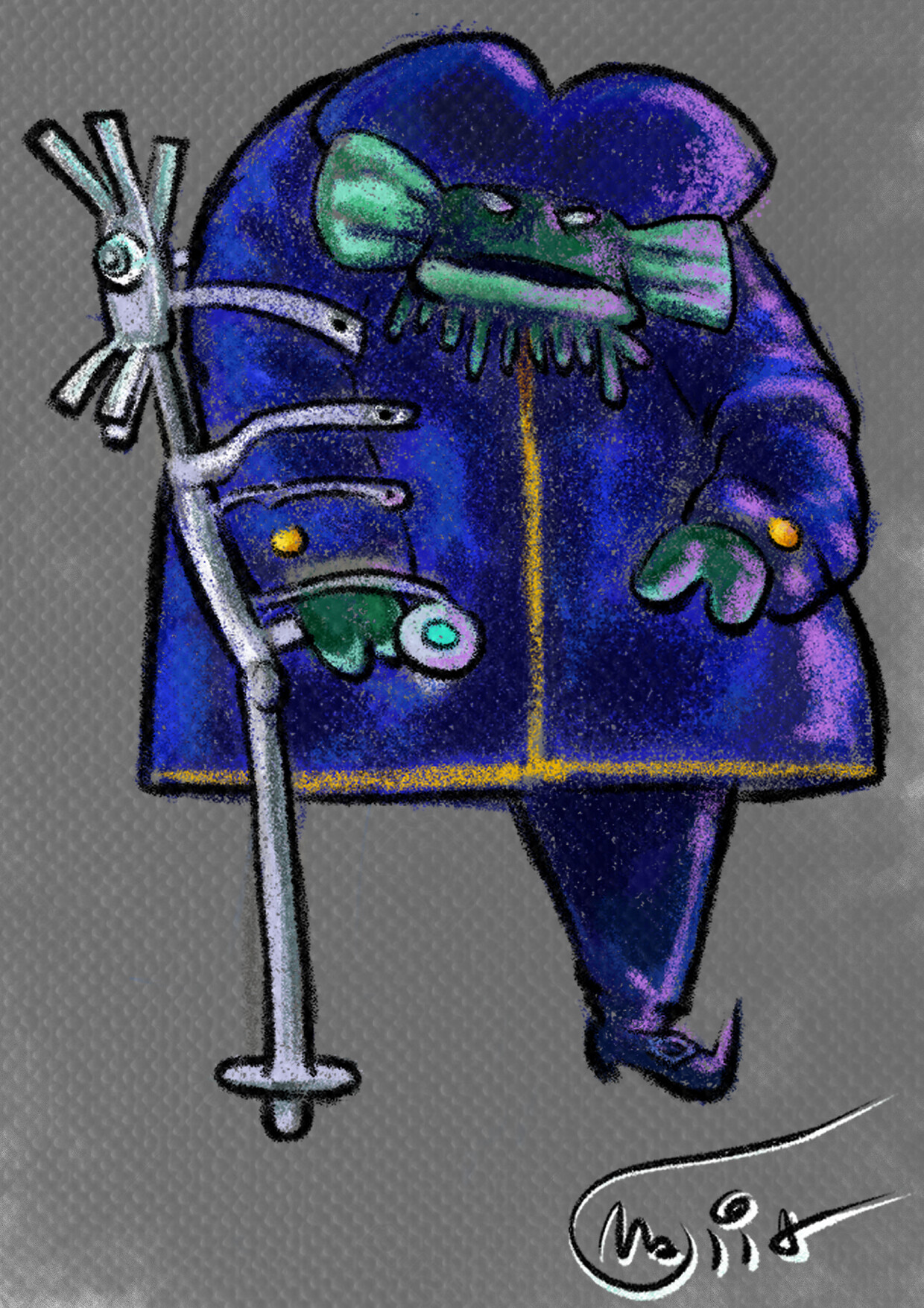 ArtStation - Long John Silver, the alien fish with a missing leg