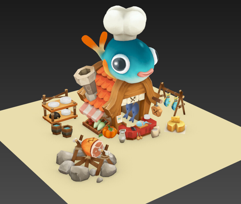 ArtStation - Fish stand