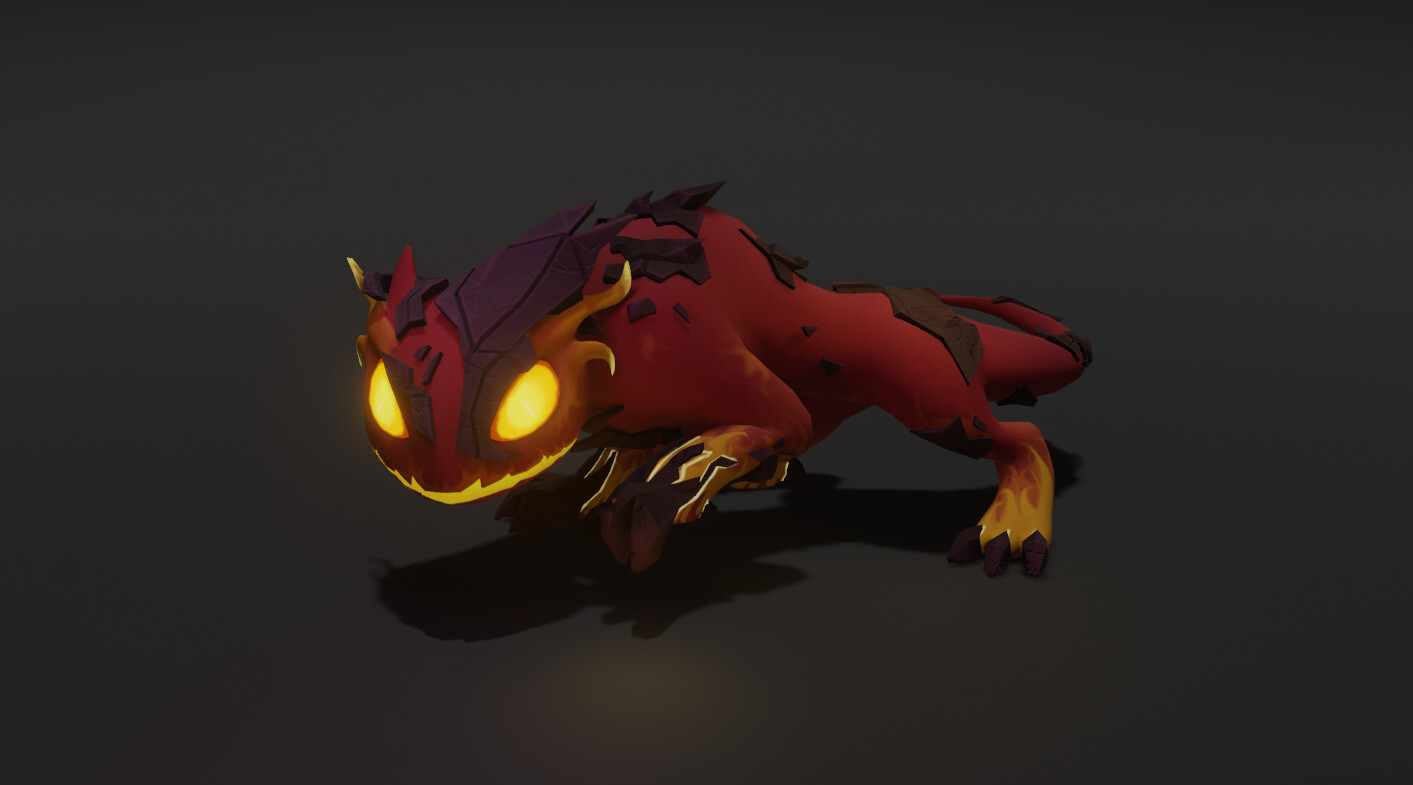 ArtStation - Fire salamander