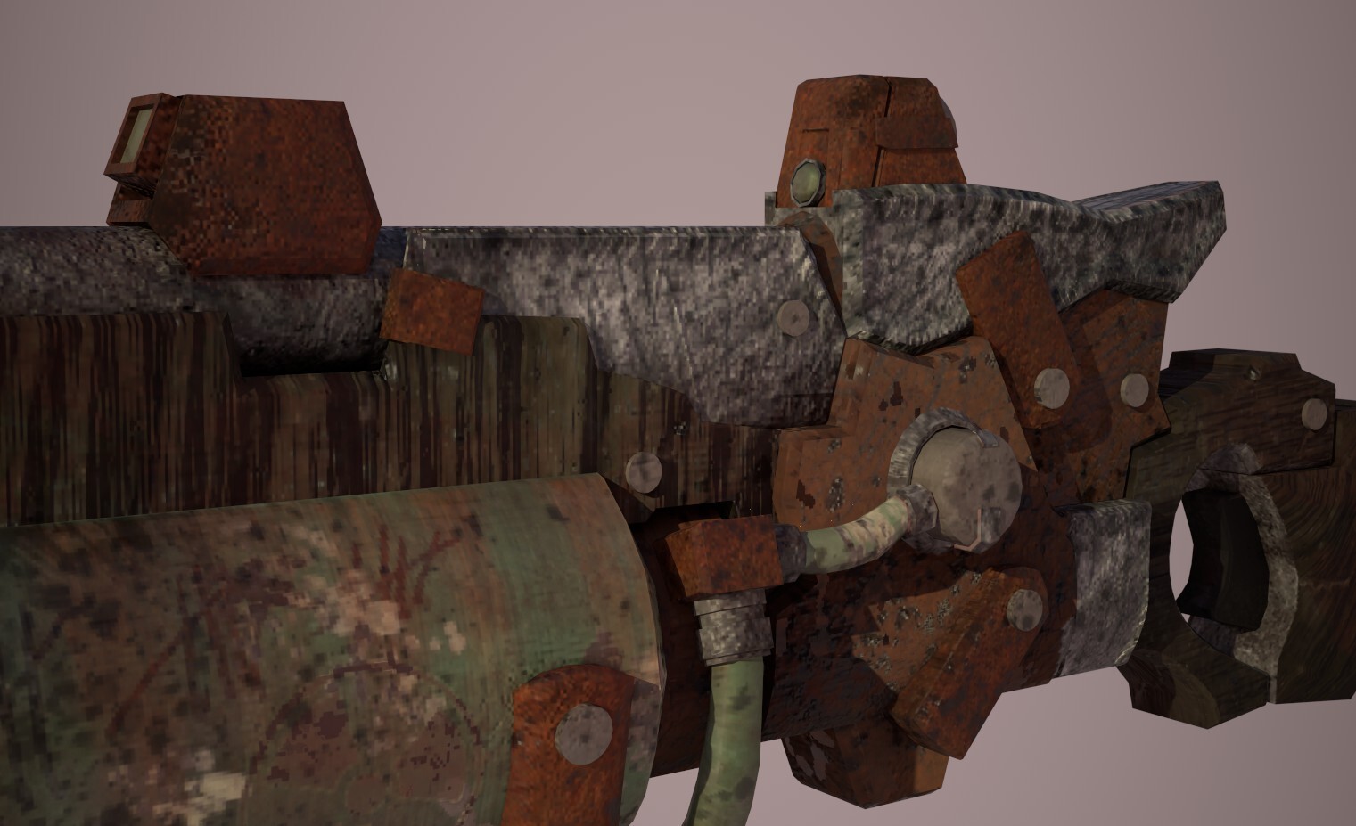 ArtStation - Game Model: Post Apocalyptic Weapon