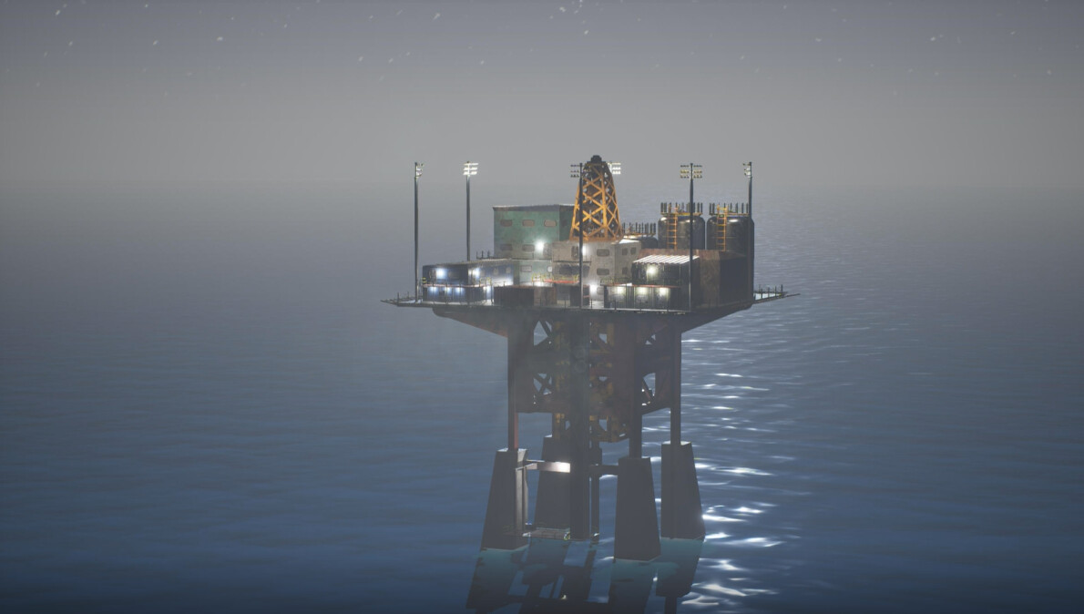 ArtStation - Ocean Oil Rig