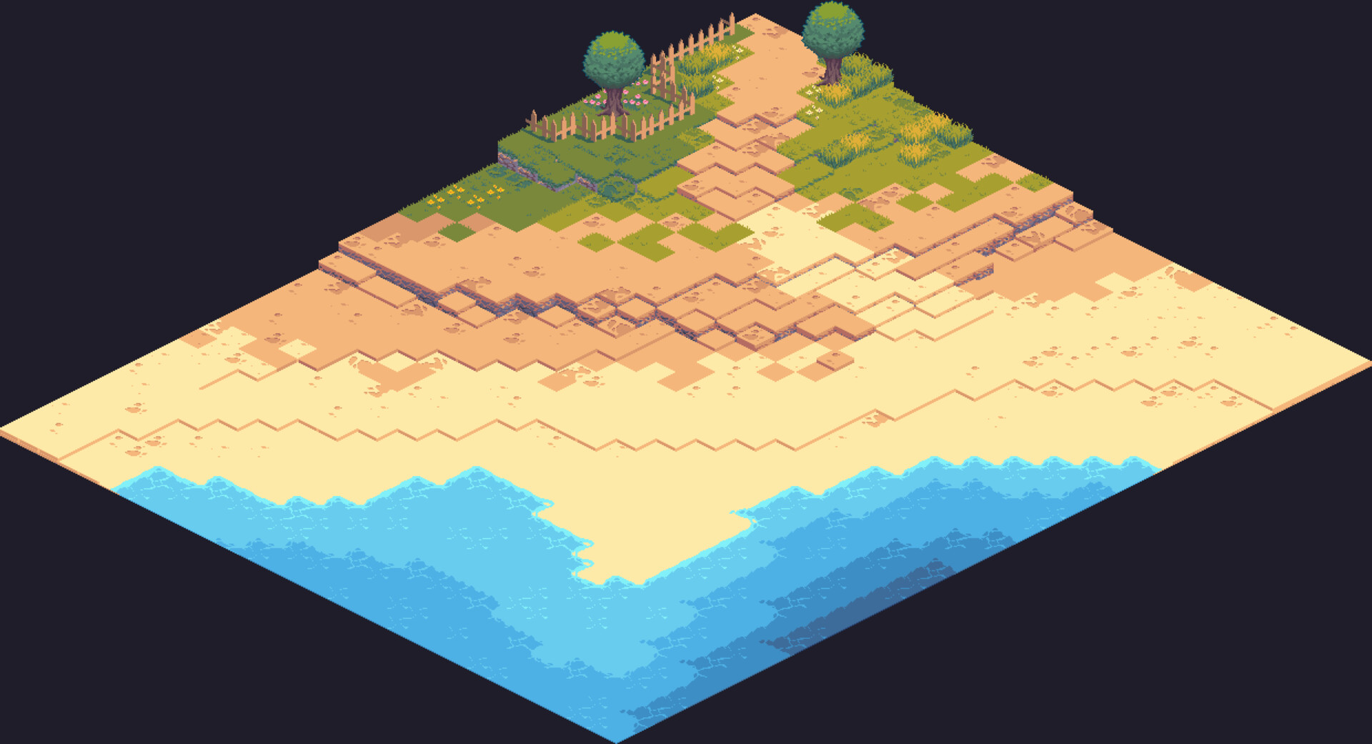 ArtStation - Isometric Beach