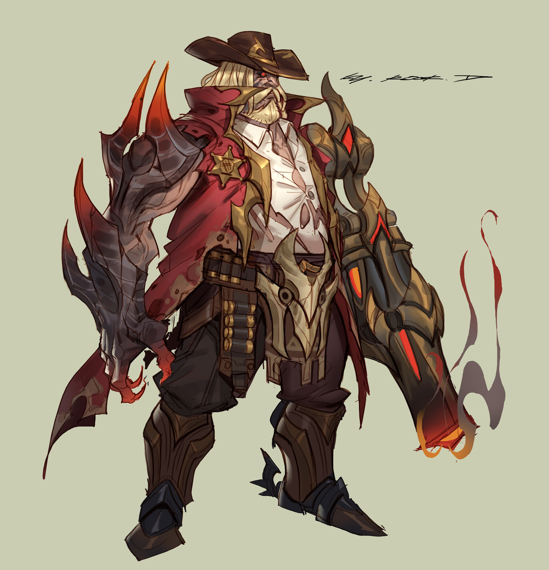 ArtStation - Probably being Cursed Sheriff