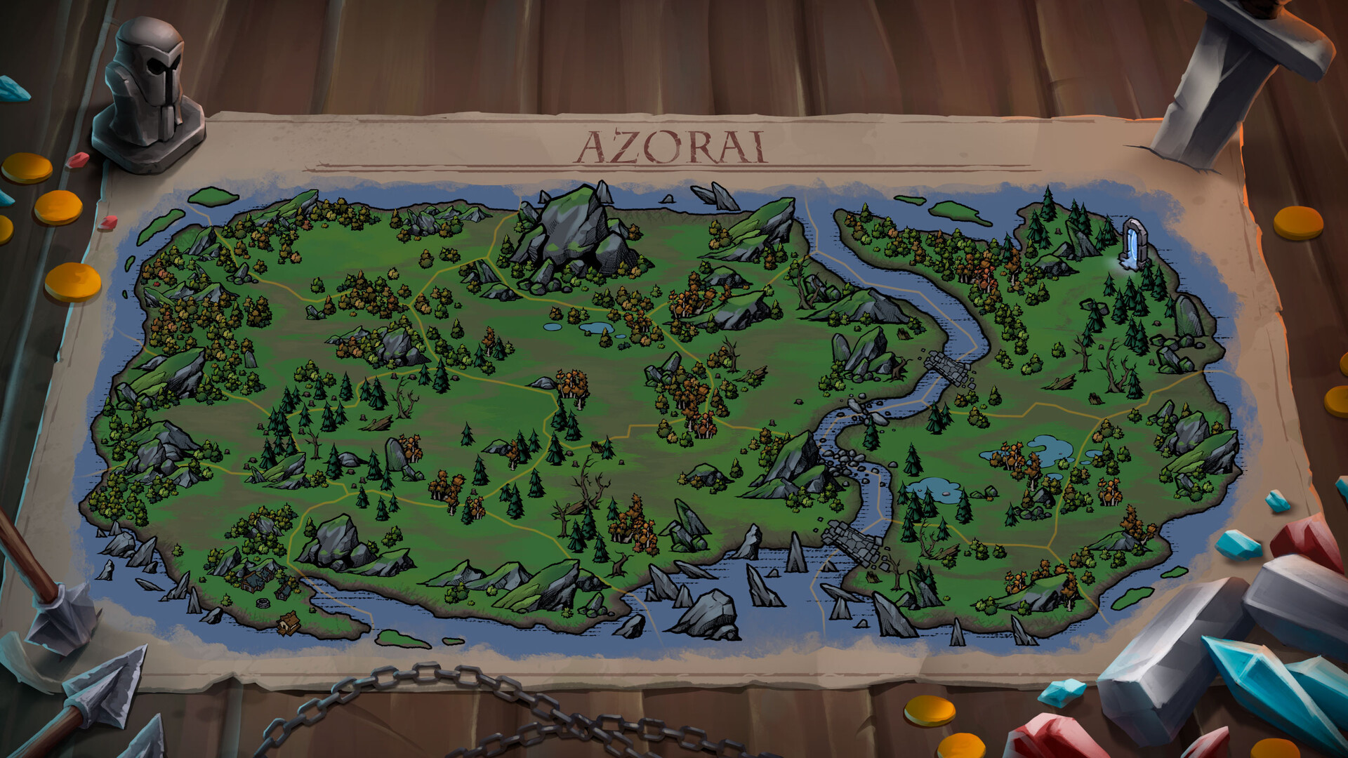 ArtStation - A map and other small things for little indie