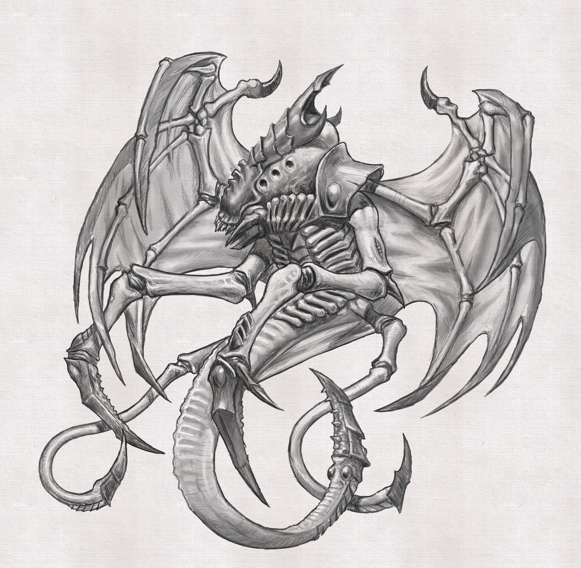 ArtStation - Tyranid Anatomical Drawing