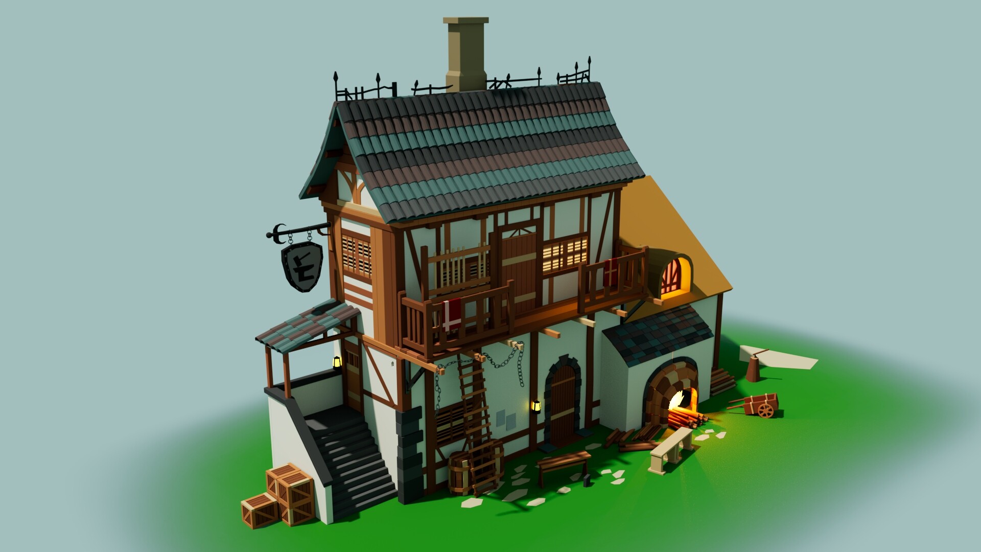 ArtStation - Stylized House