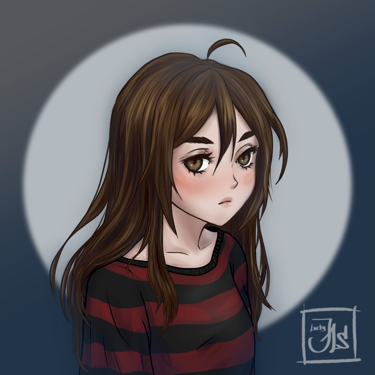 ArtStation - Anime self-portrait