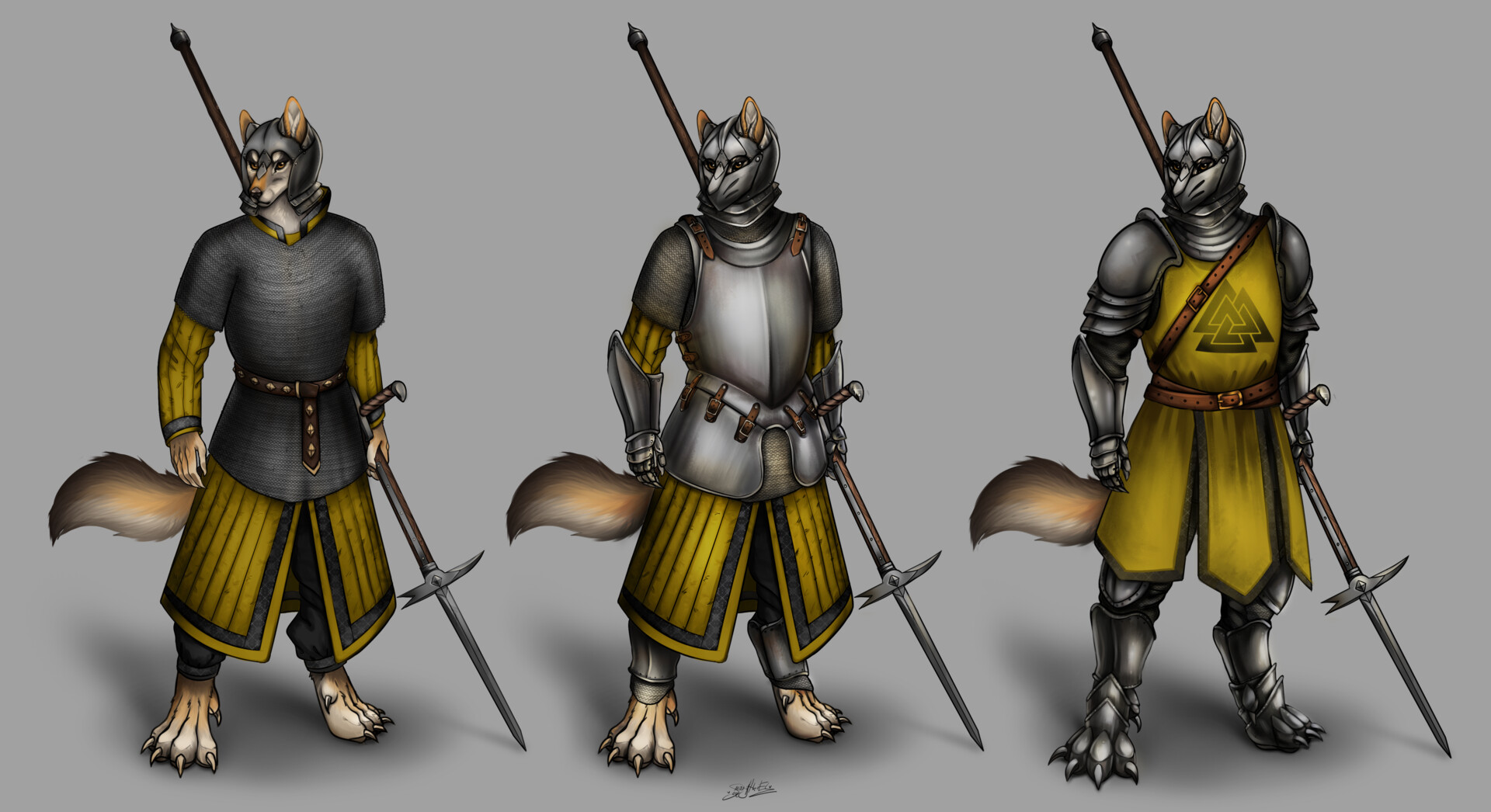 ArtStation - wolf in armor
