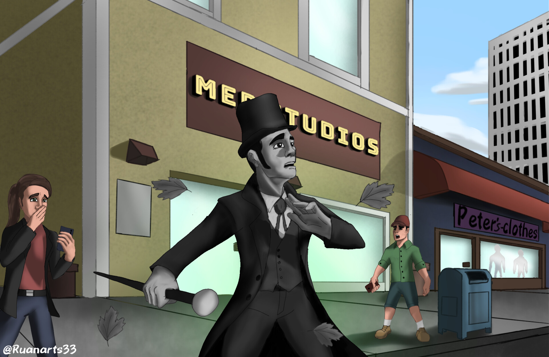 ArtStation - Noir time travel.