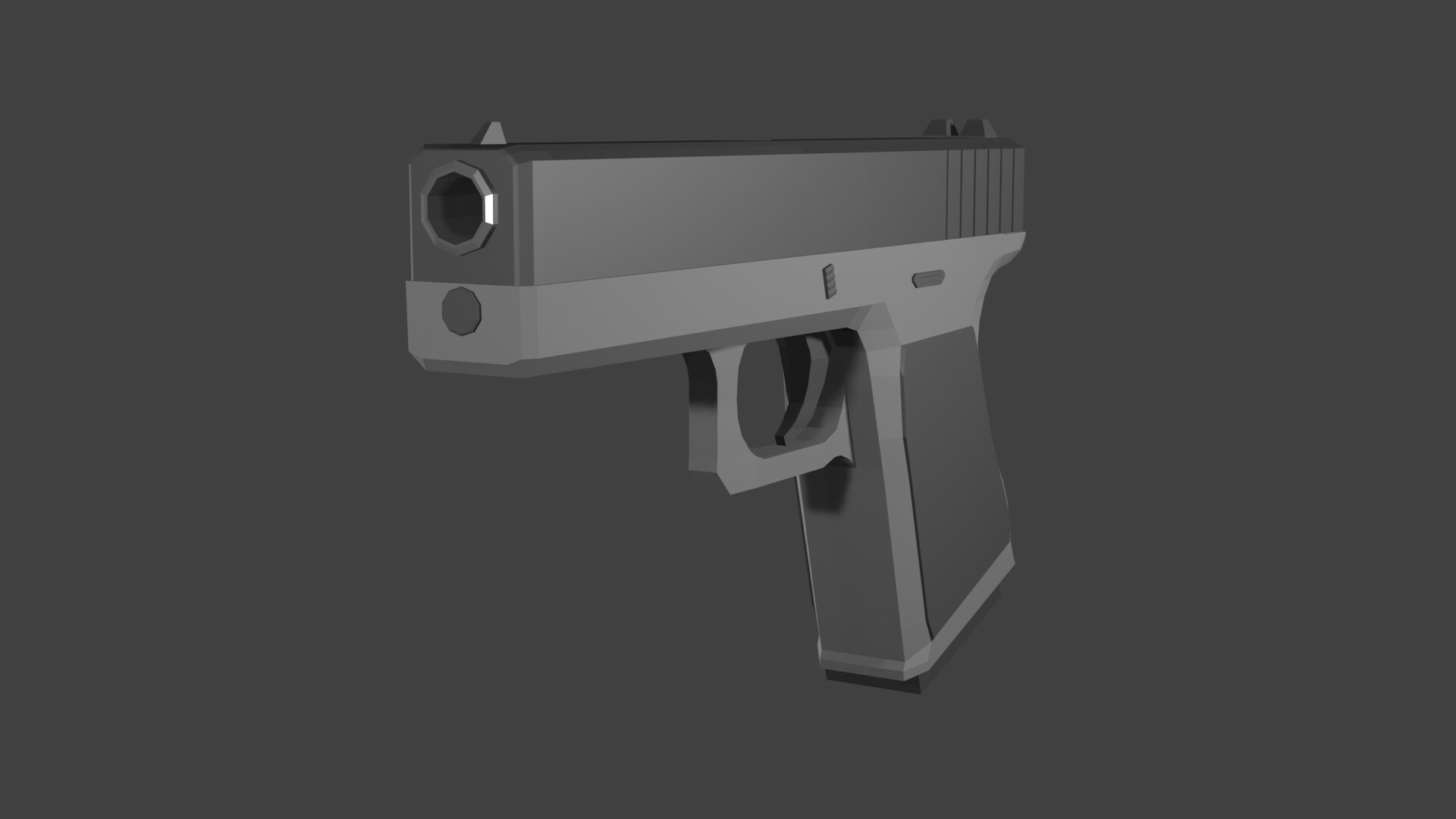ArtStation - Low poly Glock