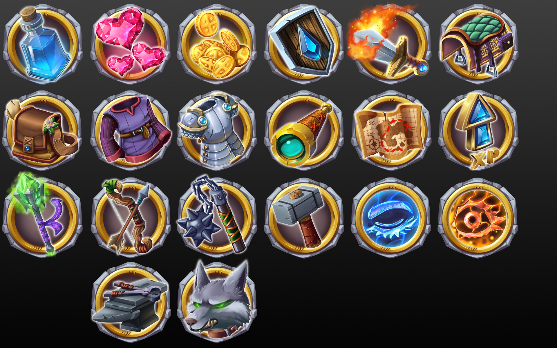 ArtStation - Videogame Icons