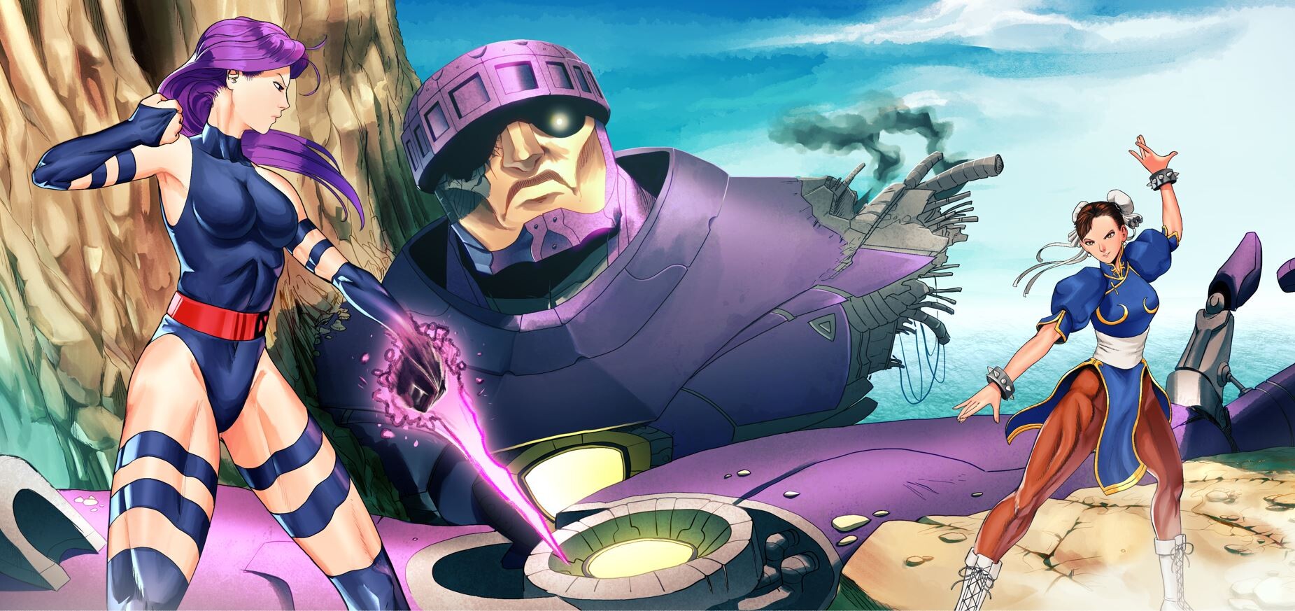 ArtStation - Commission 2 (Marvel v Capcom, 2_2022)