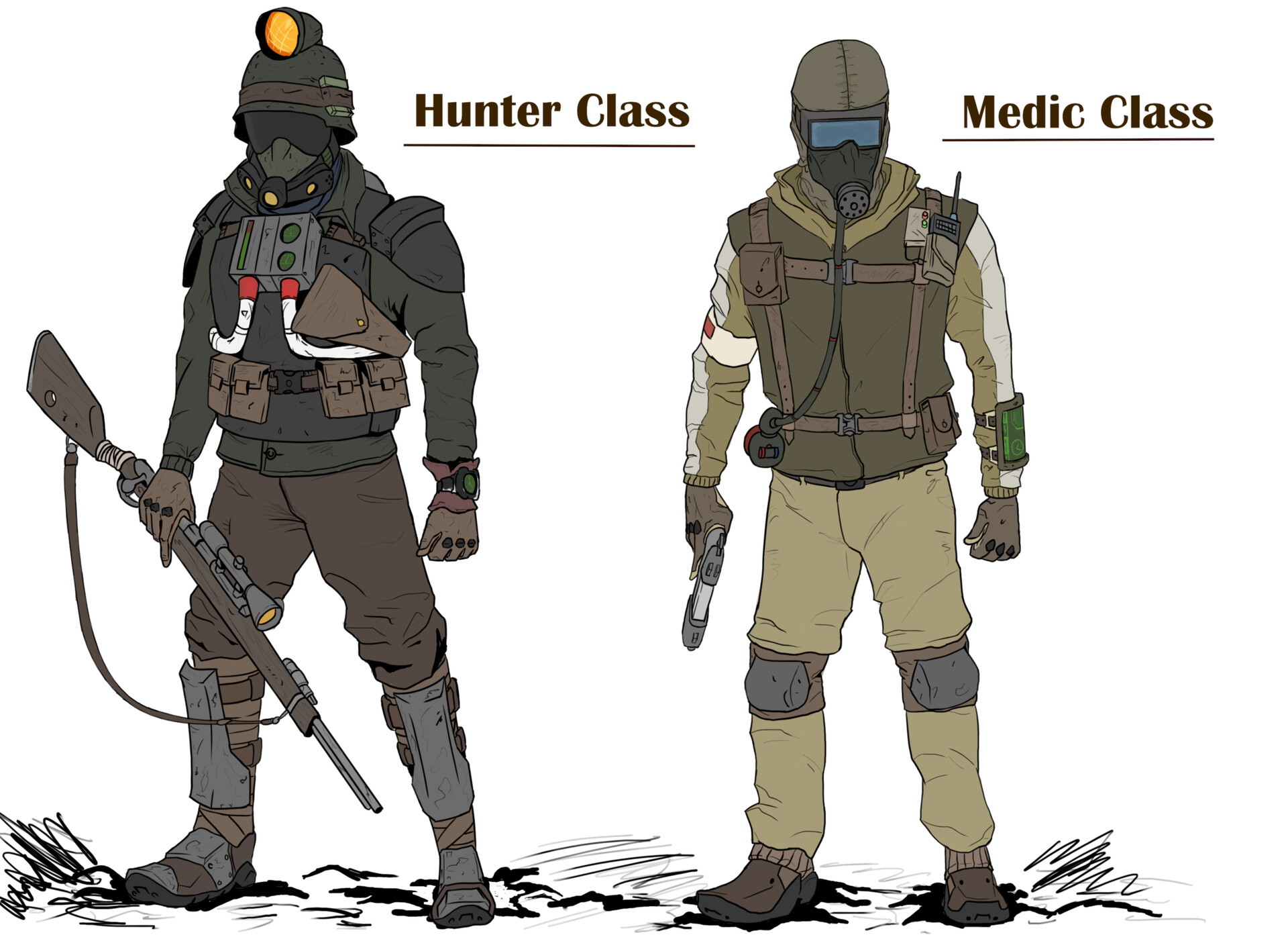 ArtStation - Post-apocalyptic soldiers