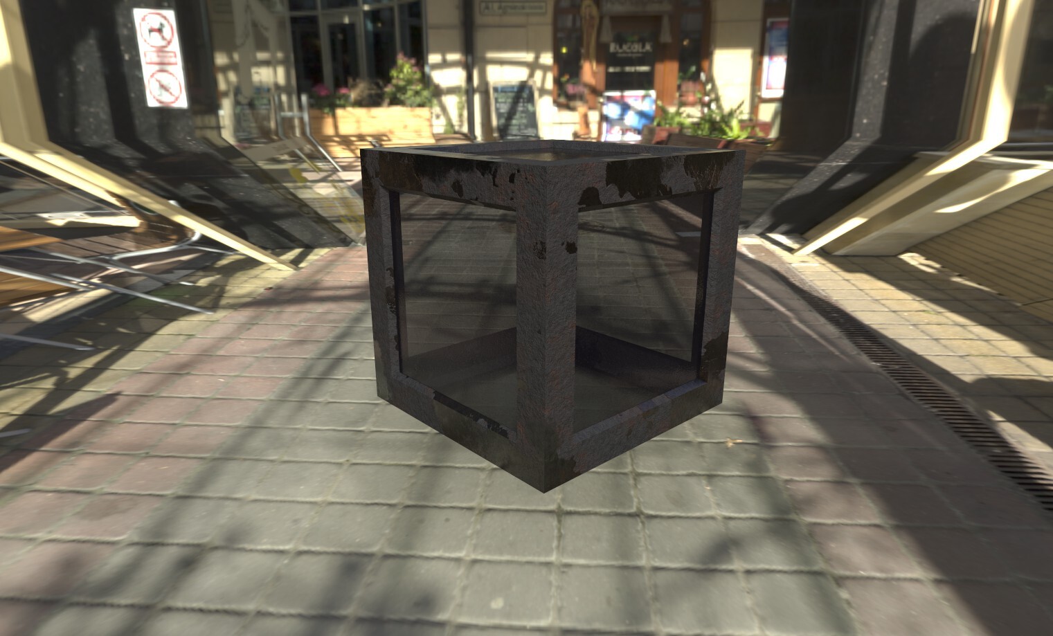 ArtStation - Simple Rusted Glass Box