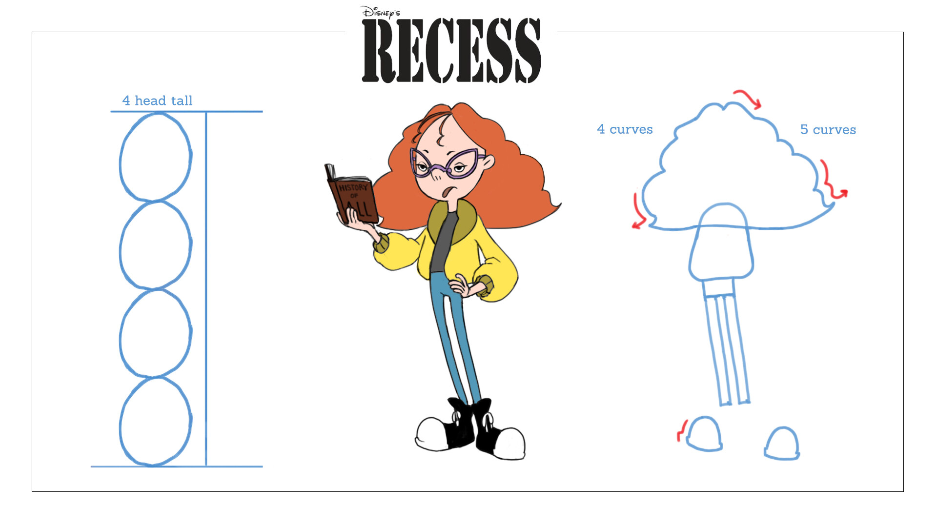 how to draw recess characters